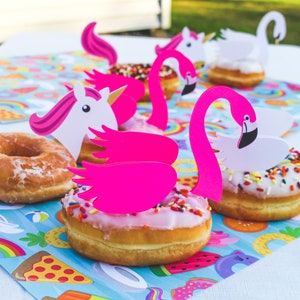 Pool Float Cupcake / Donut Toppers Summer Pool Party Dessert | Etsy