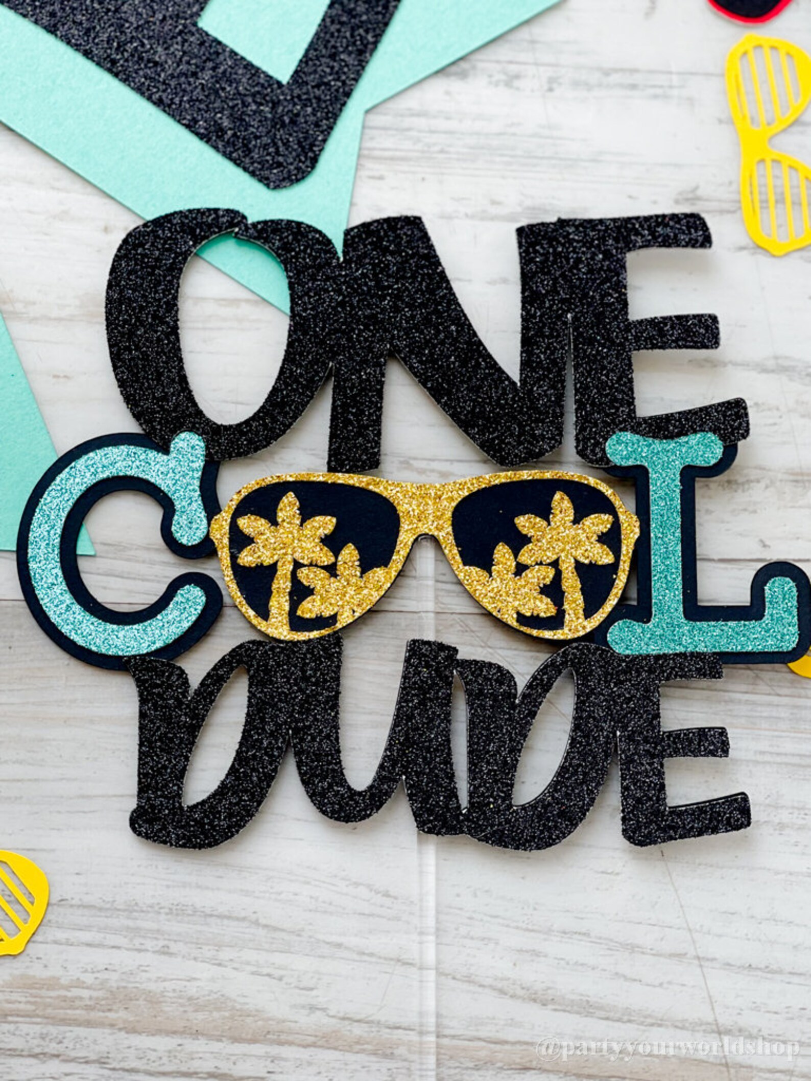 One Cool Dude Cake Topper Boy's First Birthday Cake Smash - Etsy