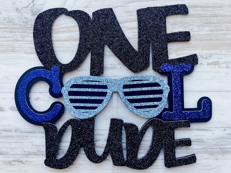 One Cool Dude Cake Topper Boy's First Birthday Cake Smash | Etsy