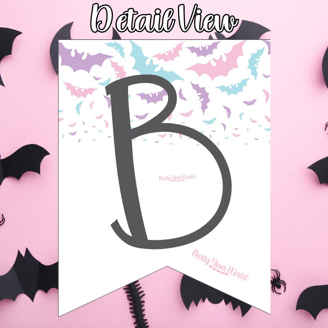 Boo Eek Aah Digital Banner, Halloween Confetti DIY Printable Banner ...