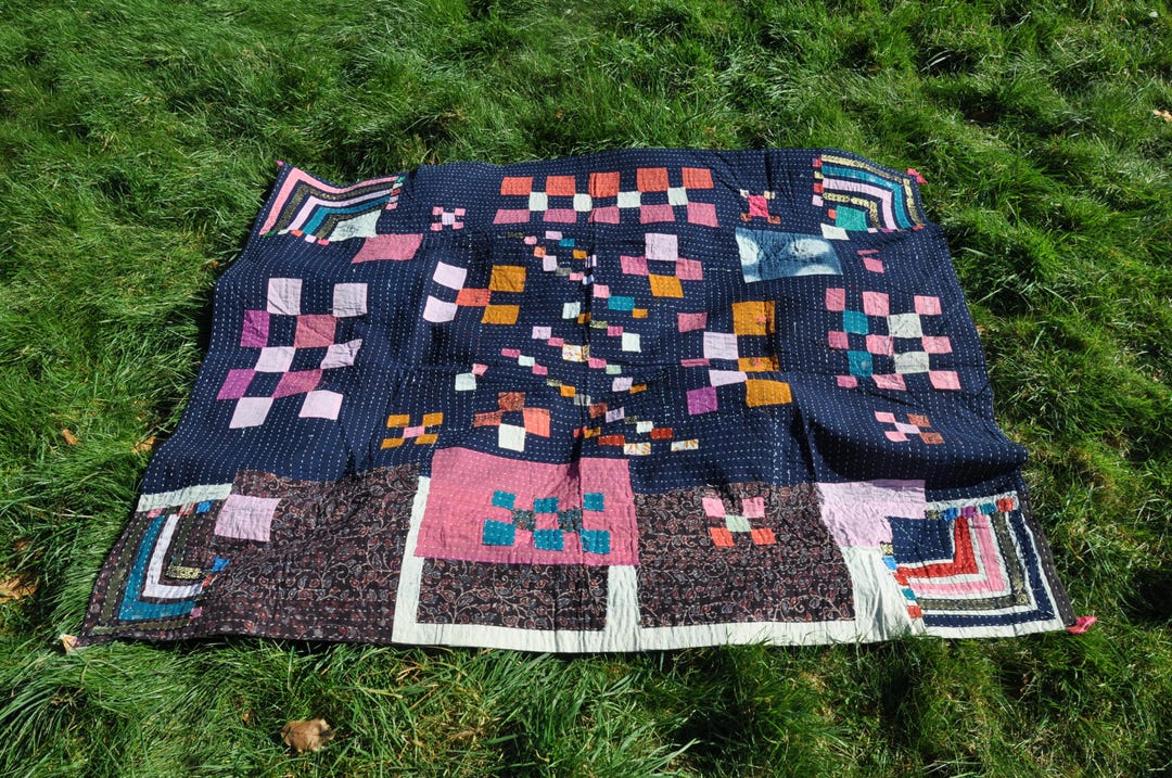 Siddi Kavand Tribal Patchwork Quilt (similar to Kantha) Kawandi Quilted ...