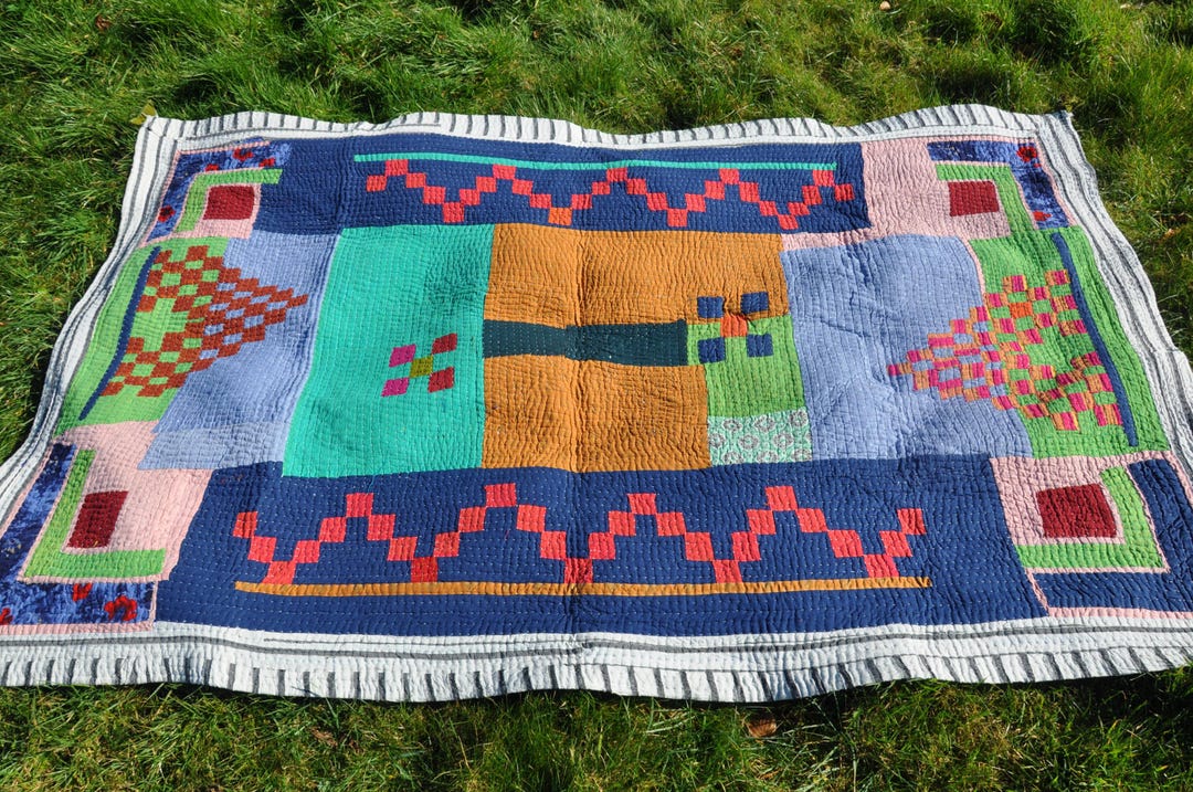 Vintage Siddi Kawandi African Indian Tribal Patchwork Quilt (similar to ...