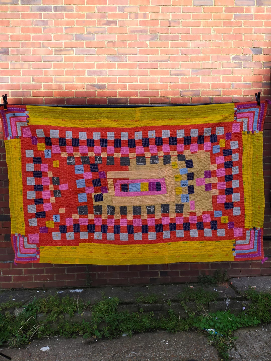 Siddi Kawandi Quilt: Tribal Patchwork Blanket, Recycled Cotton - Etsy