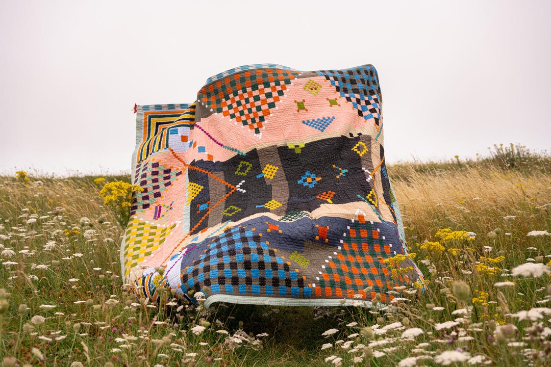 Siddi Tribal Patchwork Kawandi Kavand Quilted Kantha Quilt Blanket From India Very Thick and ...