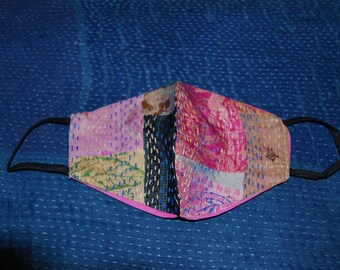 Patchwork Face Mask | Etsy