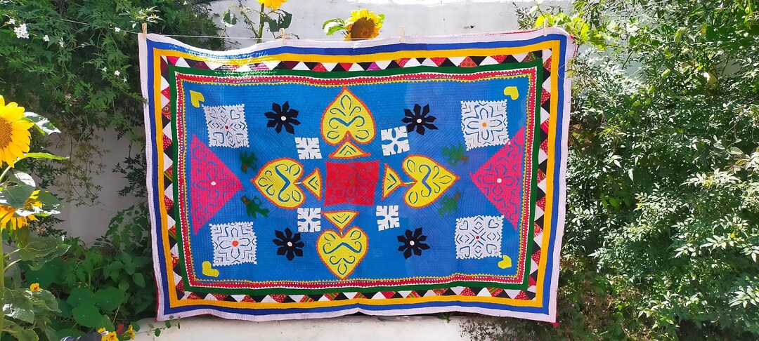 Hand Stitched Patchwork Quilt From the Meghwal Tribe of Kutch, Gujarat ...