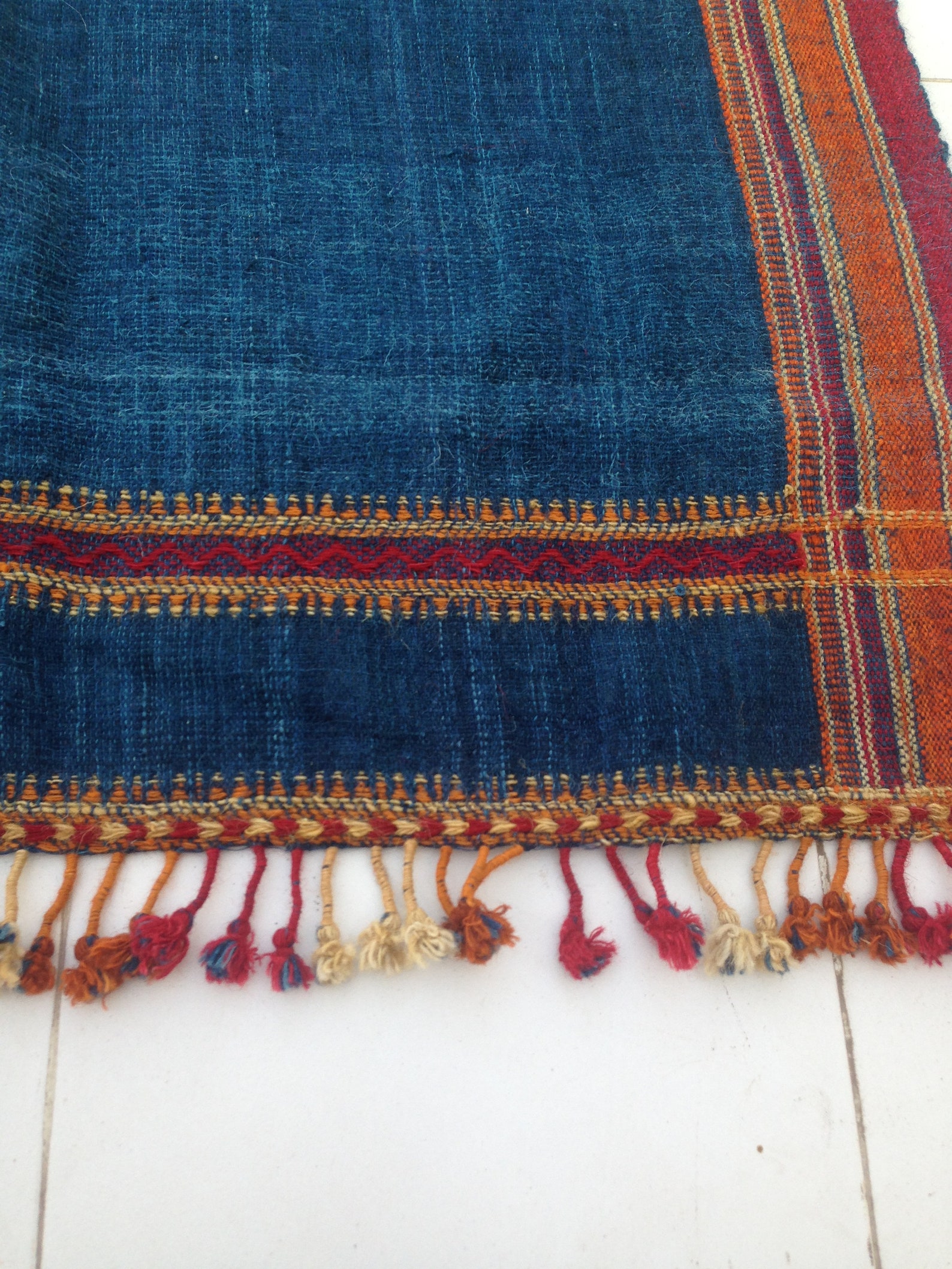 Handwoven Desi Wool indian Wool Indigo Shawls/throws From - Etsy