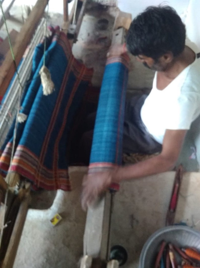 Handloom Desi Wool (indian Wool) Shawls/throws From Kutch. Dark Brown ...