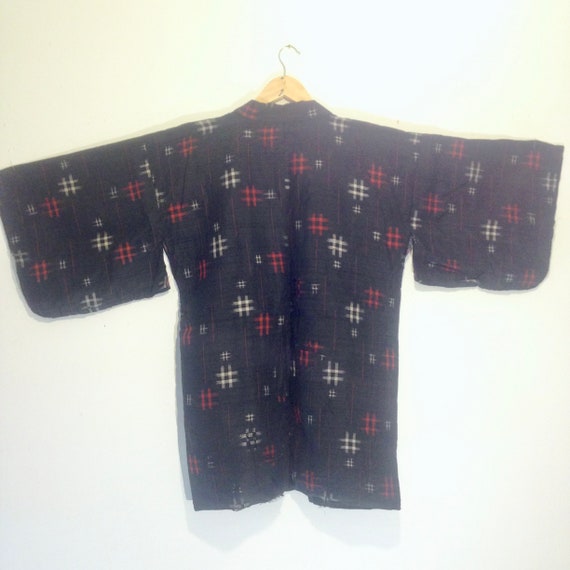 Vintage Silk Japanese Boro Kimono. Antique Boro Norag… - Gem