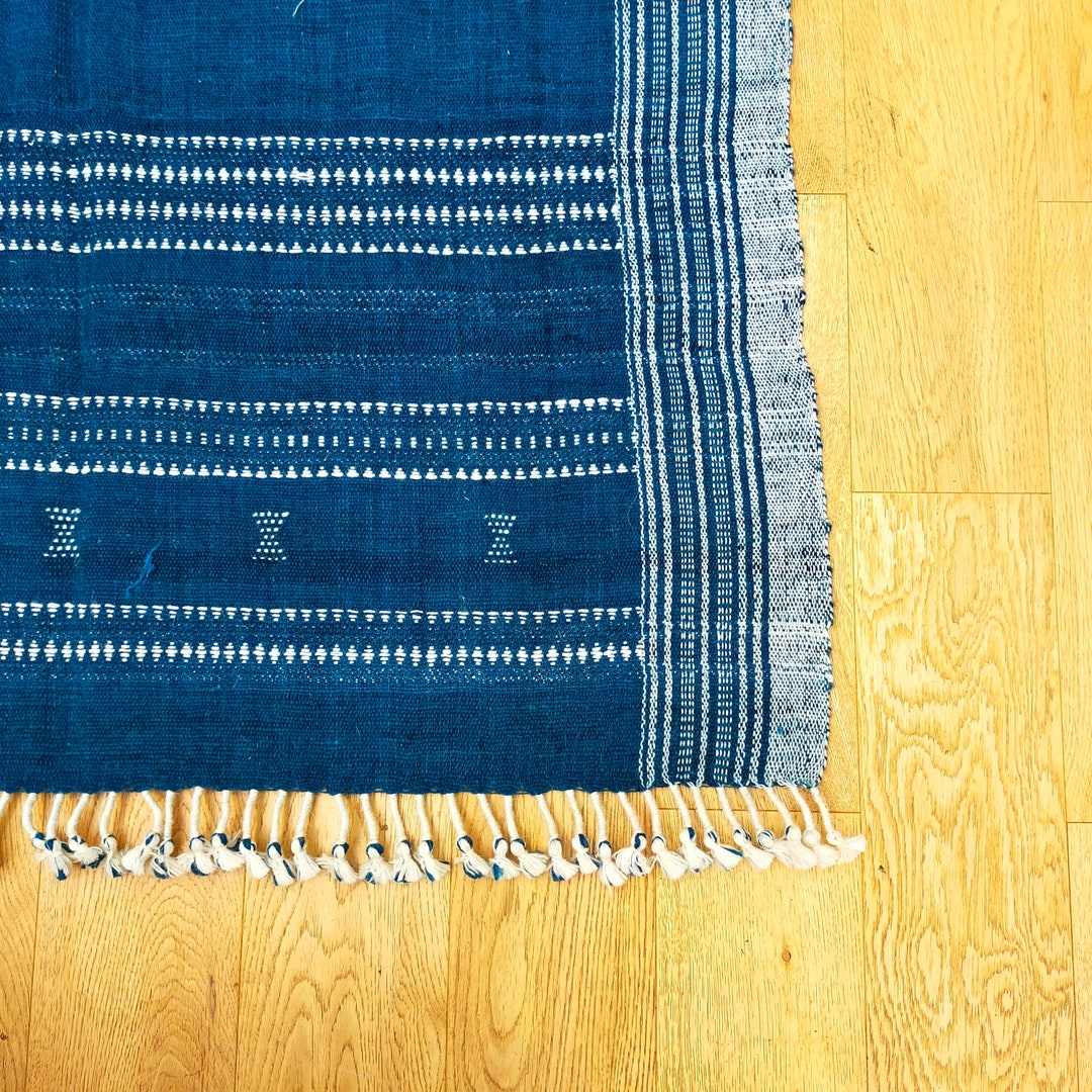 Handwoven Desi Wool (indian Wool) Naturally Dyed Indigo Shawls/throws ...