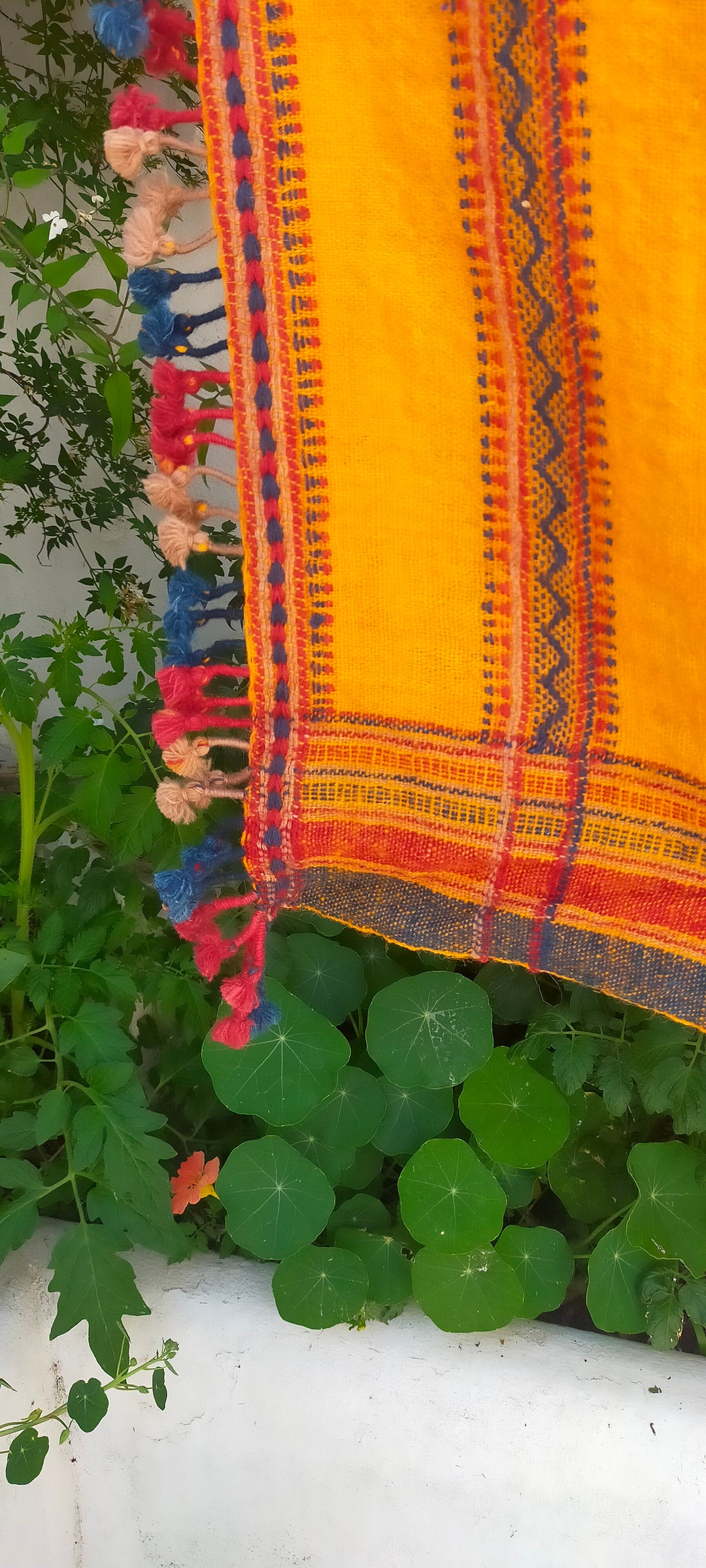 Handwoven Desi Wool (indian Wool) Indigo Shawls/throws From Kutch ...