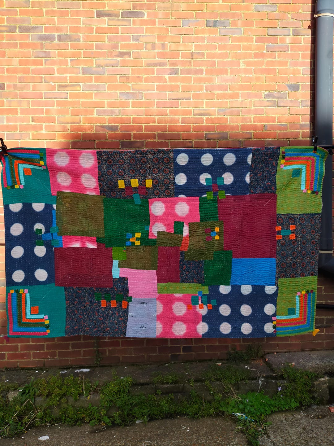 Siddi Kawandi Tribal Patchwork Quilt (similar to Kantha) Kavand Quilted ...