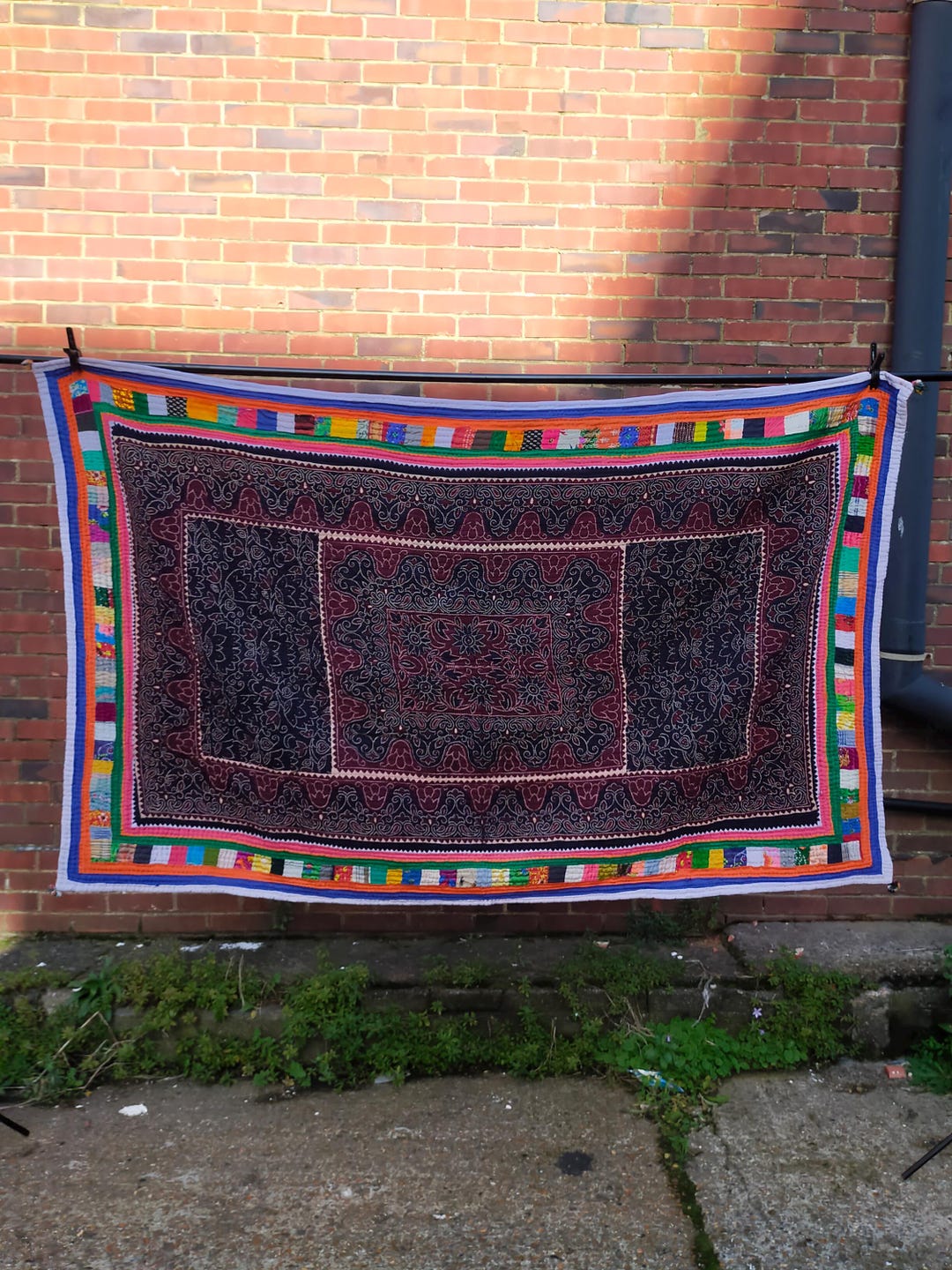 Ralli Quilt From the Meghwel Tribe of Kutch, Gujarat. Ajrakh Block ...