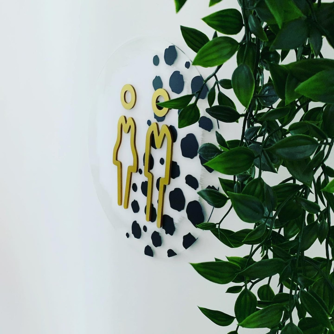 3D Toilet Sign - Etsy