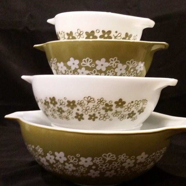 Pyrex Crazy Daisy Cinderella Bowls - Etsy