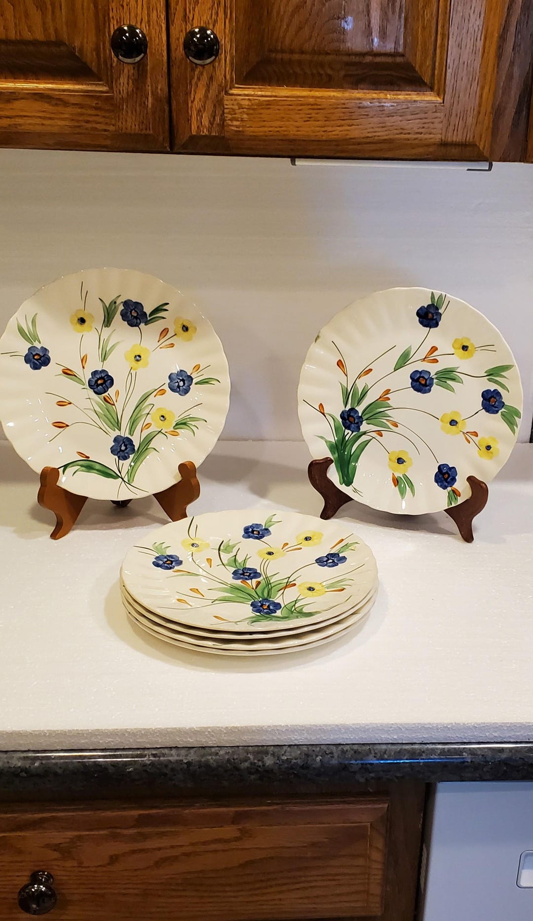 Dinnerware, Set of 6, Hand Painted, Blue Ridge Southern Potteries, Inc ...