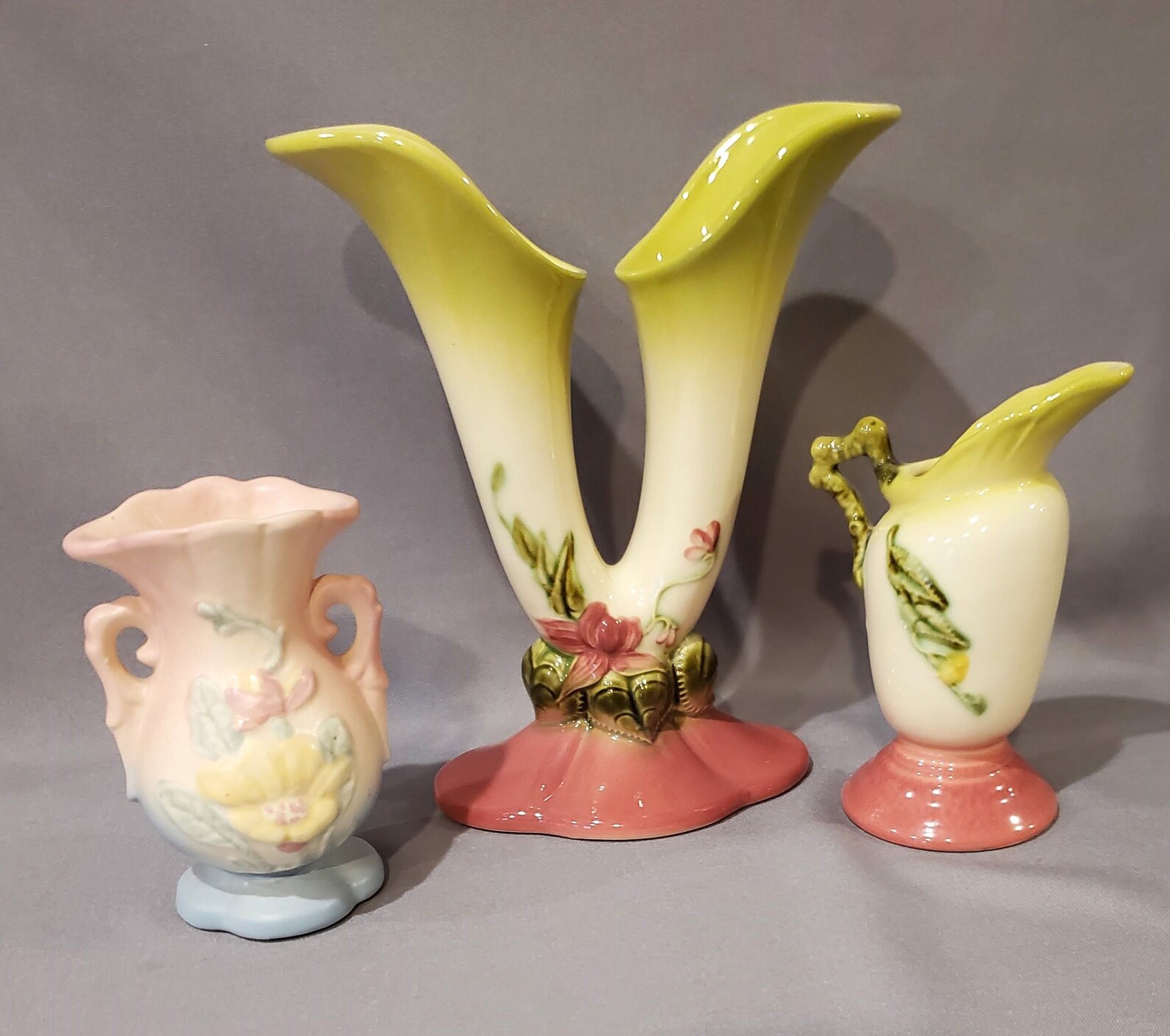 Hull Vases Set of 3 Hull Vases Hull Pottery Antique Vases | Etsy