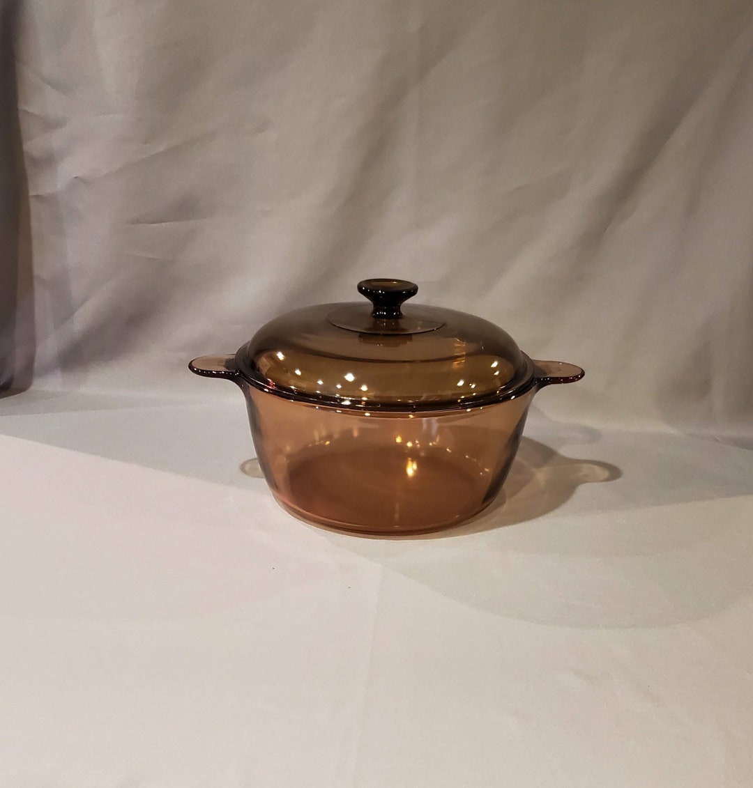 Stock Pot, Corning Ware Amber Visions 4 1/2 Liter Stock Pot With Lid ...