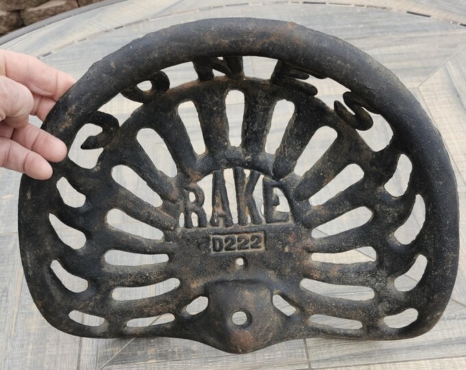 Cast Iron Tractor Seat, Jones Rake Tractor Seat, Farm Tractor Seat ...
