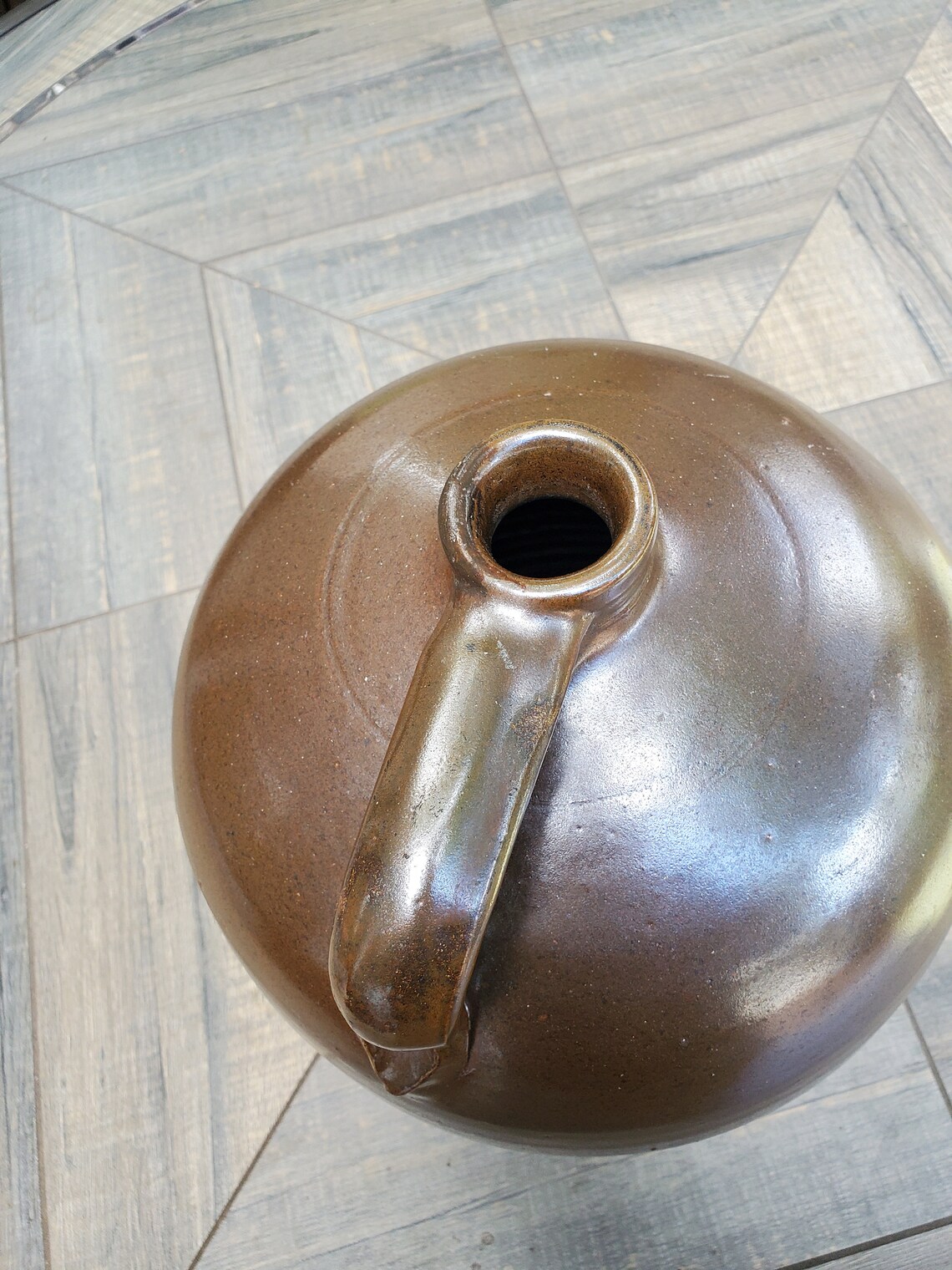 Antique Jug, Brown Beehive Shoulder Jug, Handturned Jug, Vintage Jug ...
