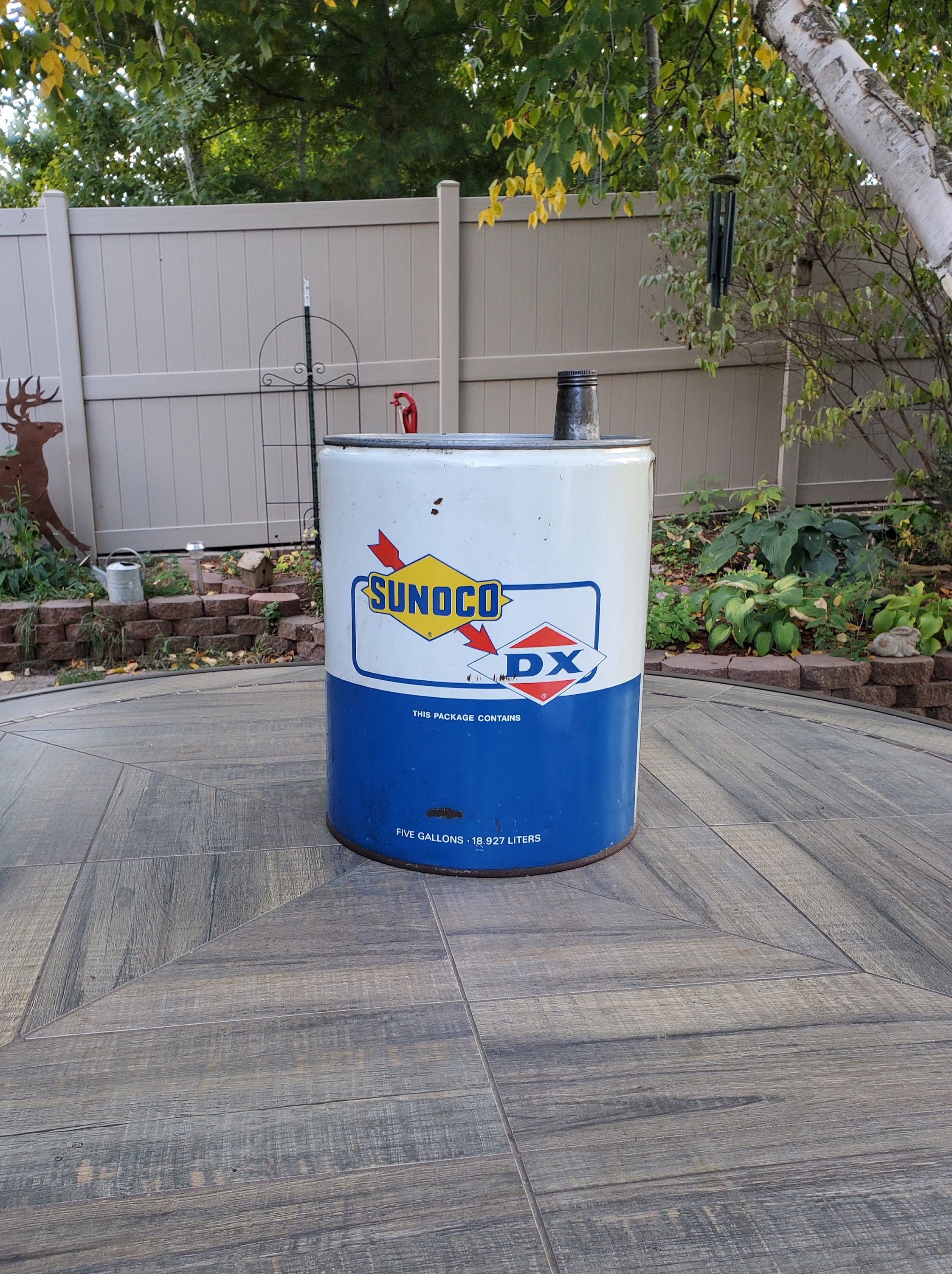 Oil Can Sunoco DX Oil Can 5 Gallon Oil Can Vintage Oil Can - Etsy