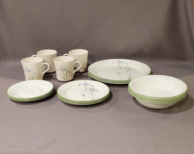 Corelle Dinnerware, Shadow Iris Corelle, 20 Piece Set, Corelle Dinner ...