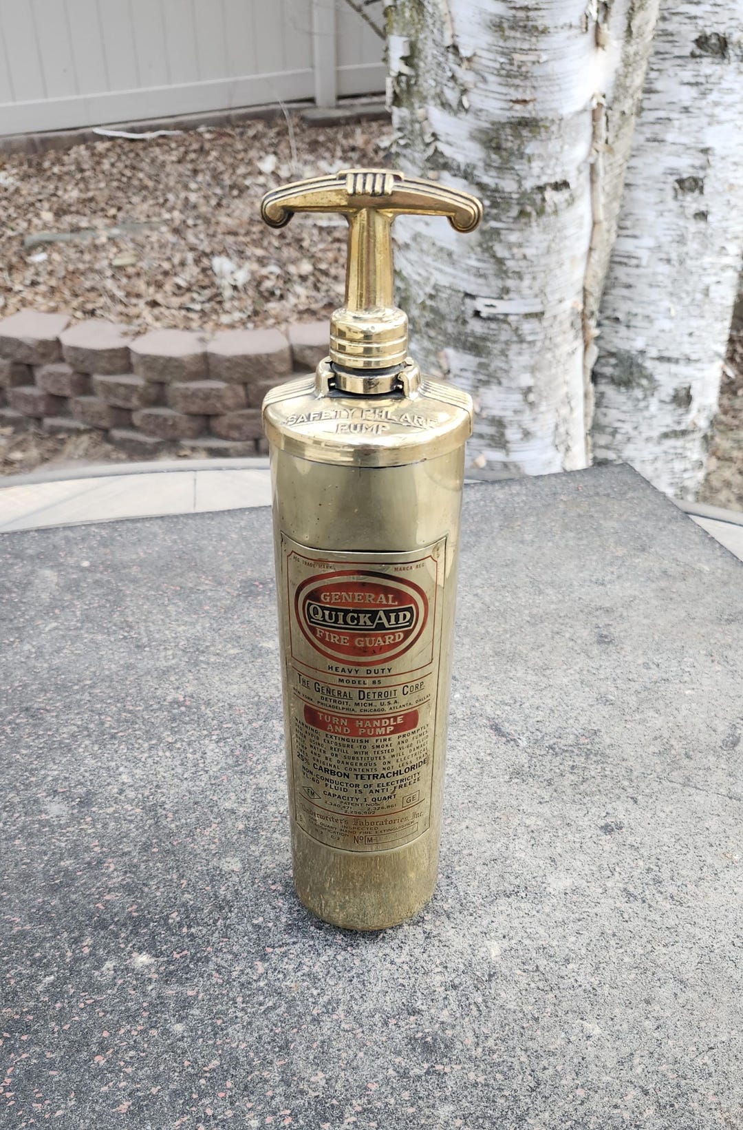 General Quick Aid Fire Extinguisher, Vintage 1 Quart General Quick Aid ...
