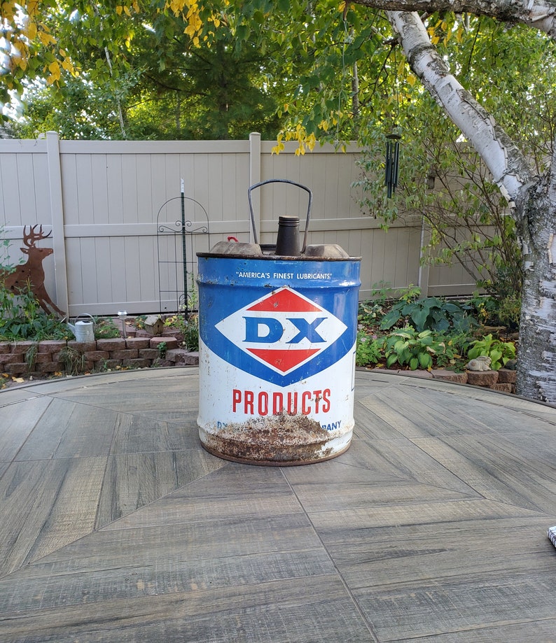 Oil Can DX Oil Can DX Sunray Oil Company 5 Gallon DX Oil - Etsy