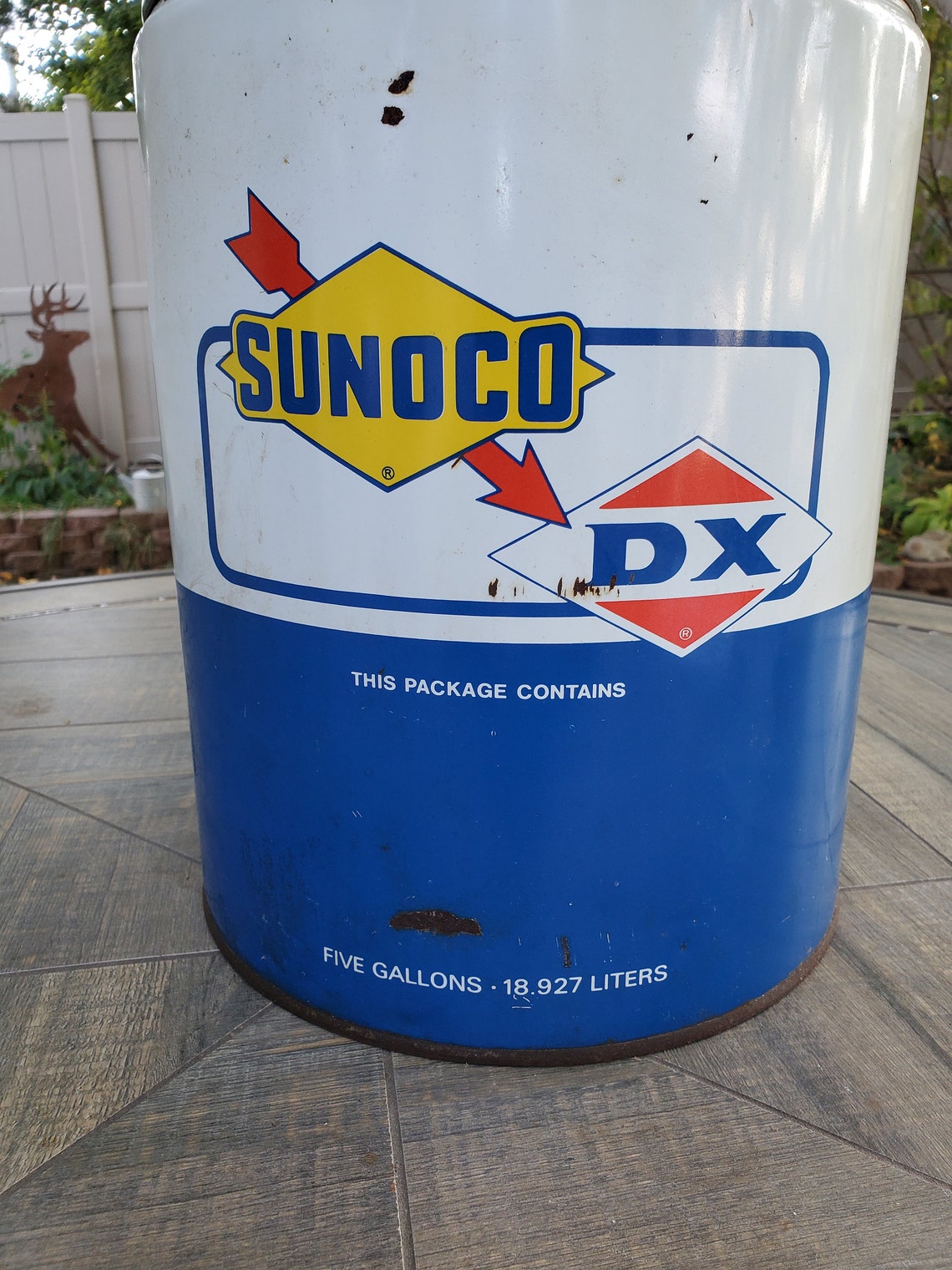 Oil Can Sunoco DX Oil Can 5 Gallon Oil Can Vintage Oil Can - Etsy