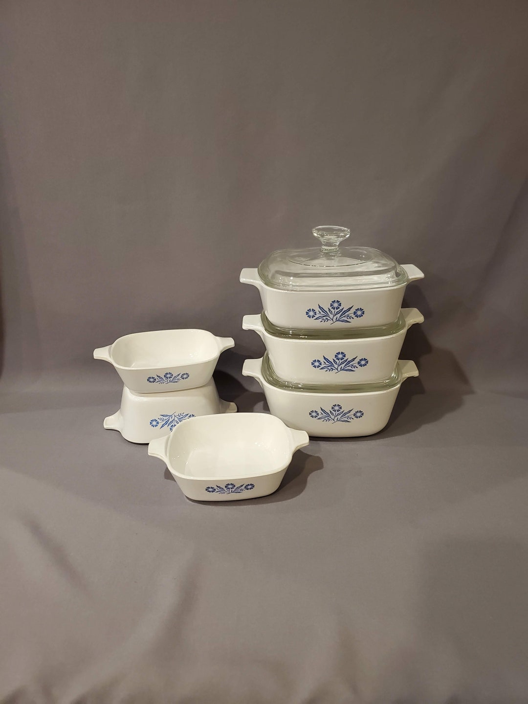 Casserole Dishes Corning Ware Blue Cornflower Casseroles Set - Etsy