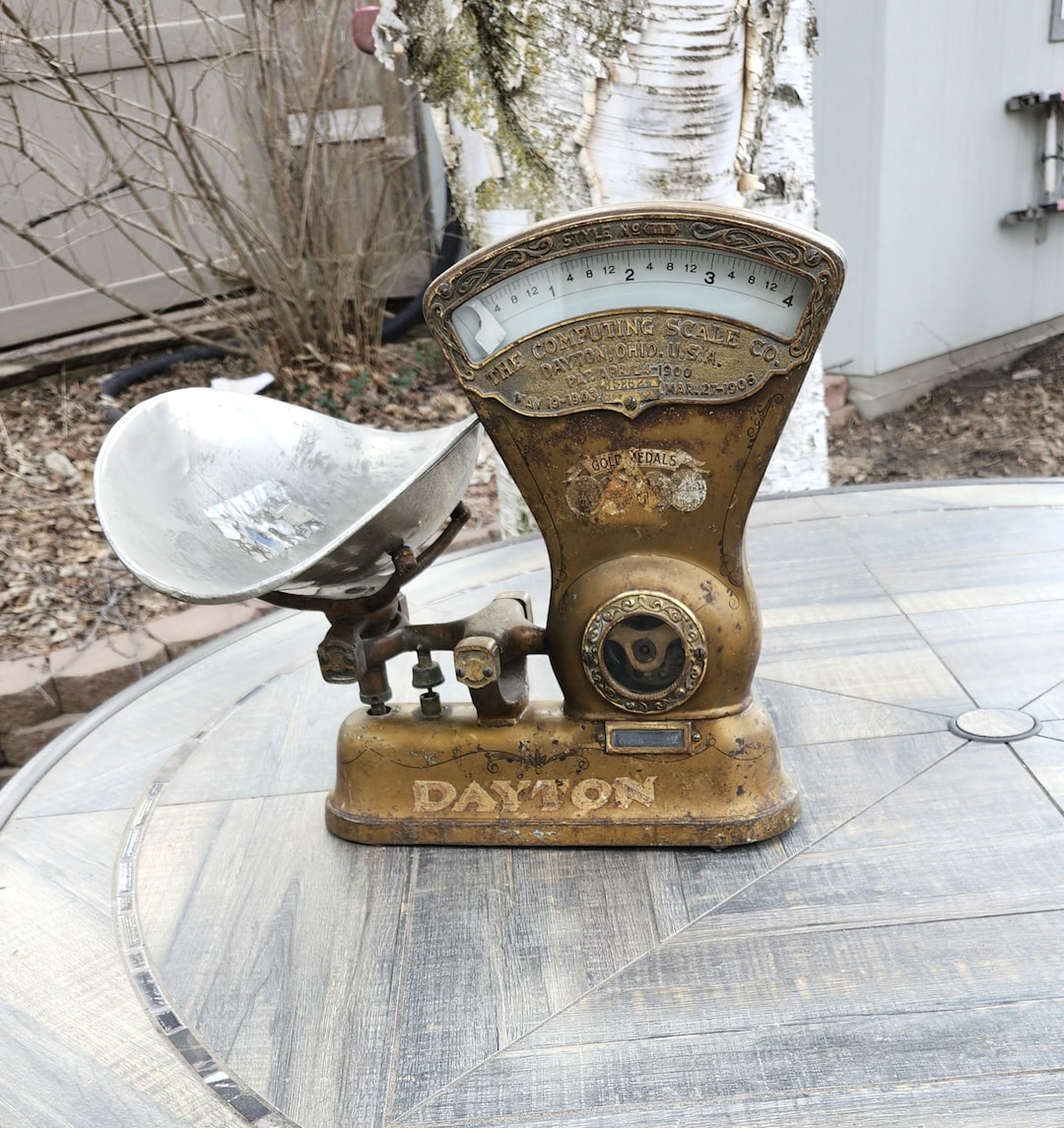 Antique Dayton Computing Scale, Style No. 16B, Vintage Dayton Computing ...