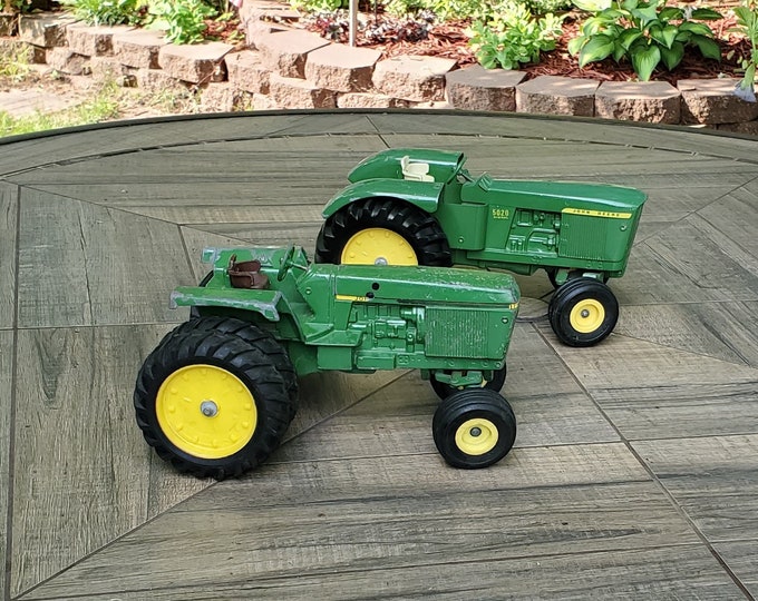 Toy Tractors, 2 Ertl John Deere Tractors, 1/16 Scale John Deere ...