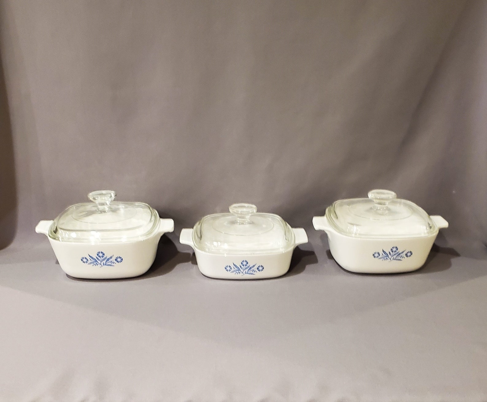 Casserole Dishes Corning Ware Blue Cornflower Casseroles Set - Etsy