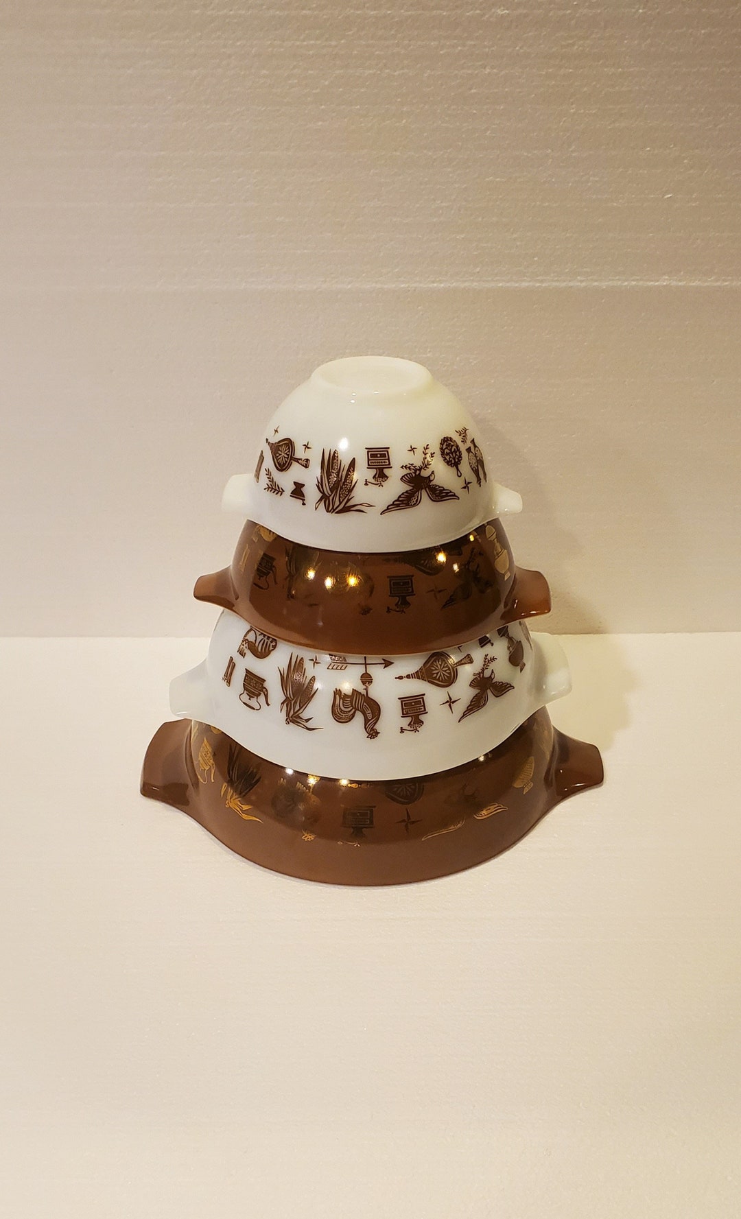 Pyrex Nesting Bowls, Pyrex Americana Cinderella Bowls, Set of 4, Pyrex ...