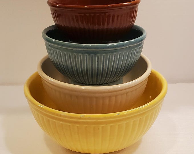 Red Wing Gypsy Trail Reed Mixing Bowls, Red Wing Mixing Bowls, Red Wing ...