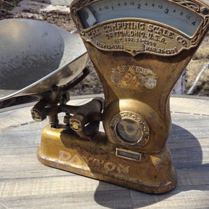 Antique Dayton Computing Scale, Style No. 16B, Vintage Dayton Computing ...