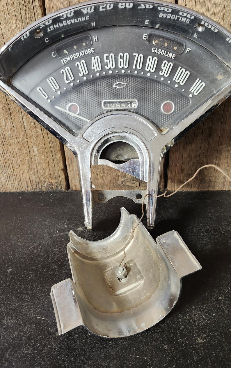 1950's Chevrolet Bel Air Speedometer Gasoline Temperature Oil - Etsy