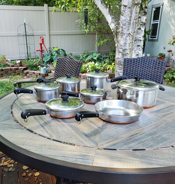 Pots and Pans Revere Ware 13 Piece Set of 1801 Copper Clad - Etsy