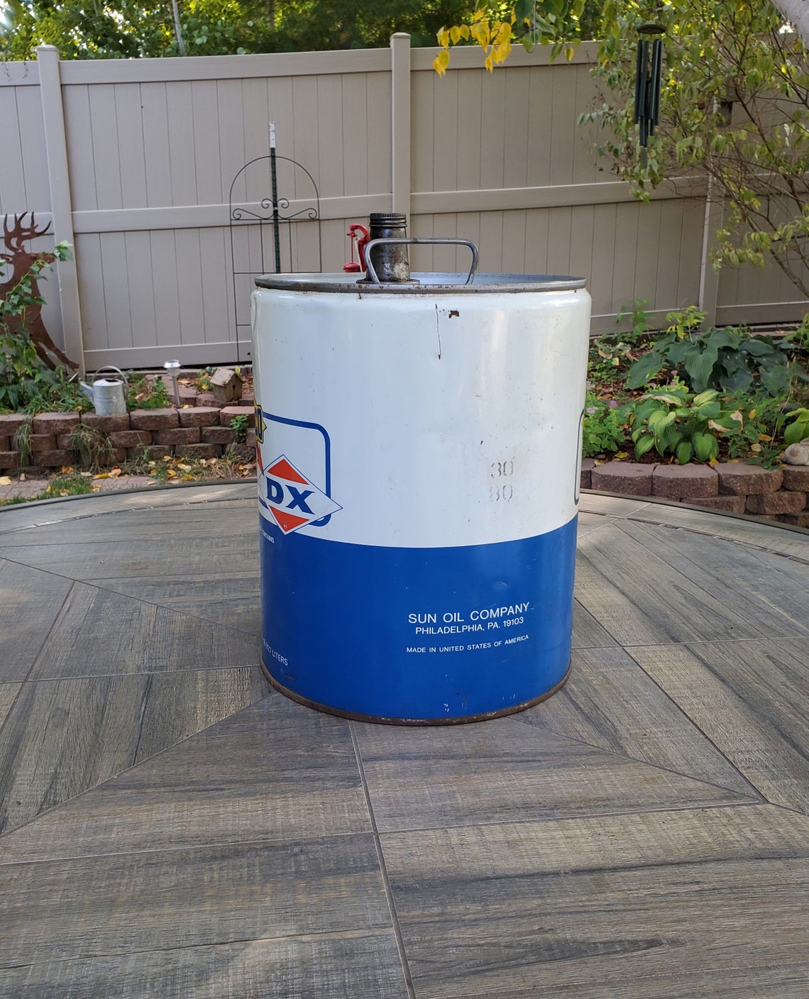 Oil Can Sunoco DX Oil Can 5 Gallon Oil Can Vintage Oil Can - Etsy