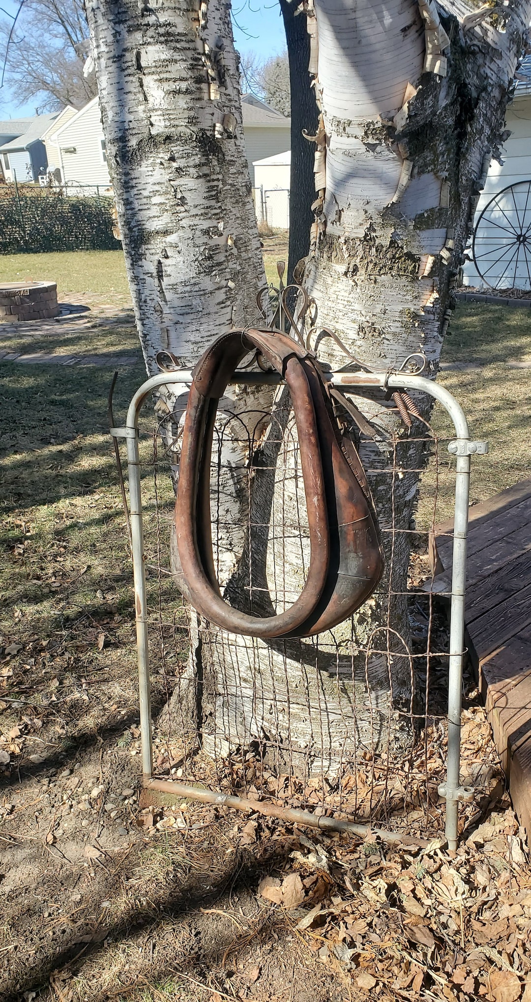 Horse Collar, Leather Horse Collar, Antique Leather Horse Collar ...
