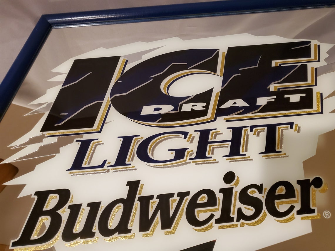Bud Ice Mirror Budweiser Beer Budweiser Beer Mirror Beer - Etsy