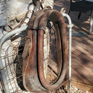 Horse Collar, Leather Horse Collar, Antique Leather Horse Collar ...