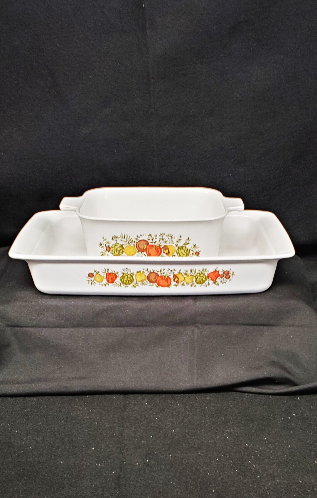 Corning Ware Spice of Life Roaster and Small Casserole, Corning Ware ...