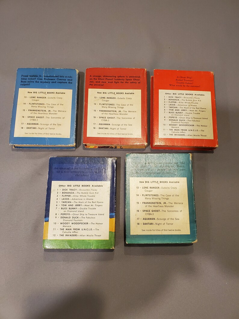 Big Little Books Set of 5 Whitman Big Little Books A Big - Etsy