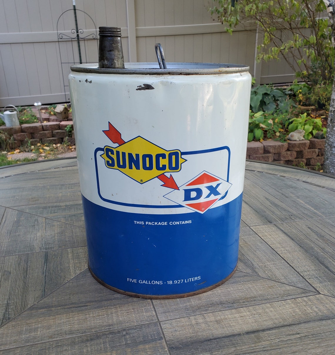 Oil Can Sunoco DX Oil Can 5 Gallon Oil Can Vintage Oil Can - Etsy