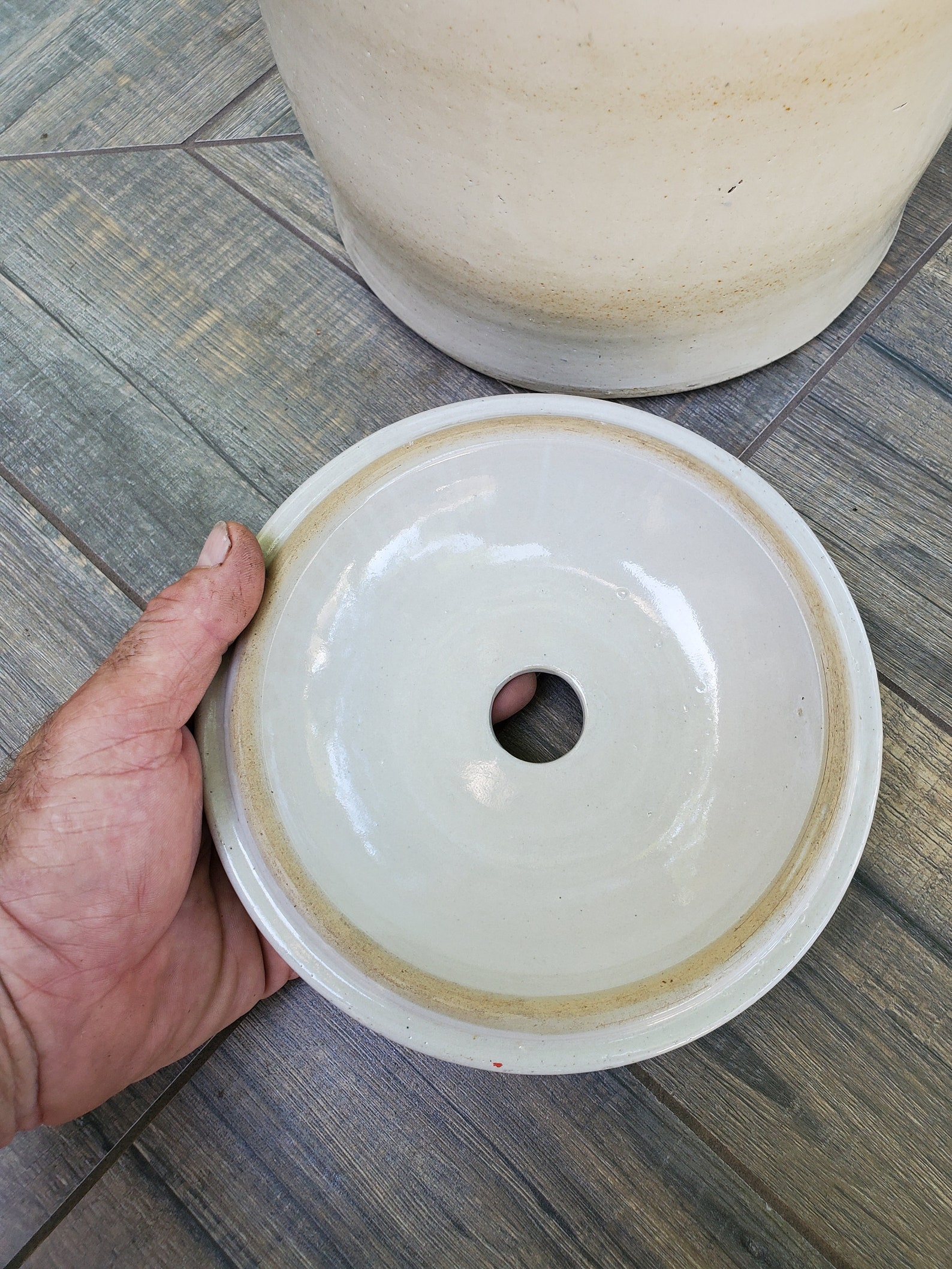 Butter Churn, Vintage Butter Churn With Lid and Wood Stomper, Antique ...