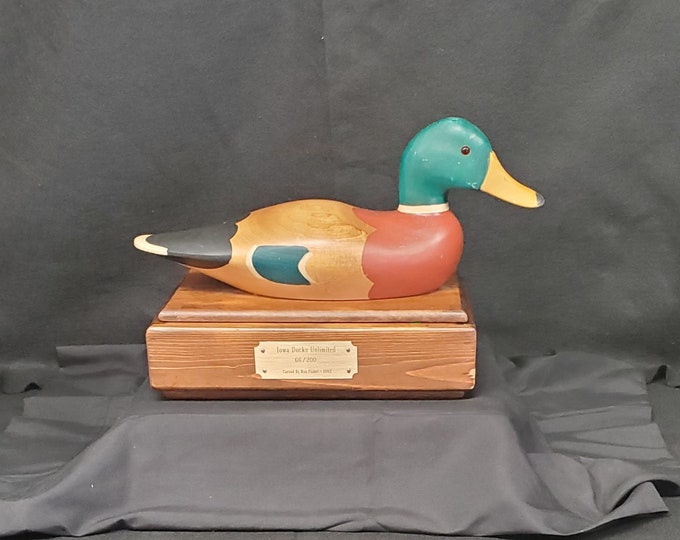 Ducks Unlimited Mallard Duck Decoy Box. Limited Edition Decoy, Mallard ...