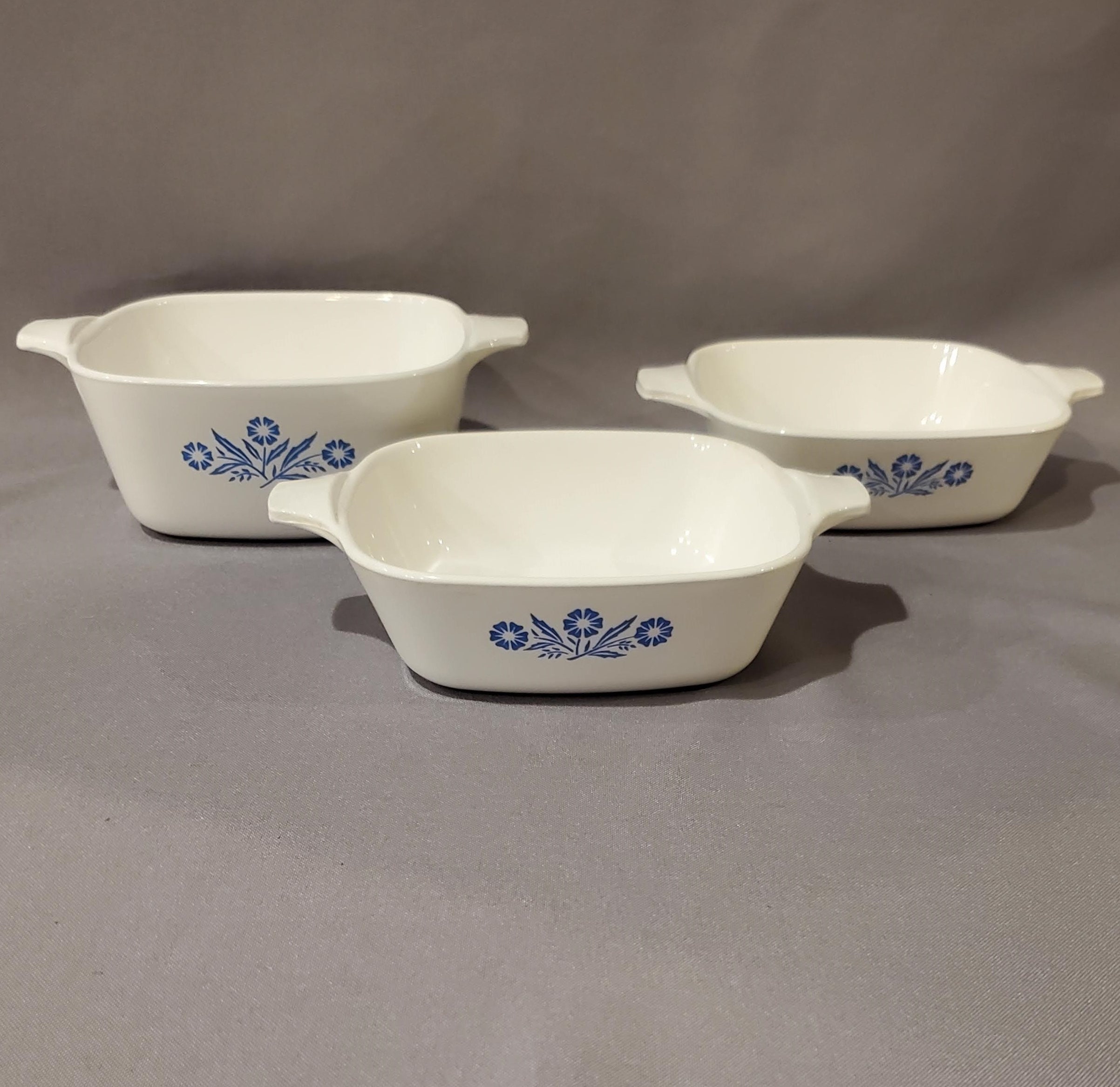 Casserole Dishes Corning Ware Blue Cornflower Casseroles Set - Etsy