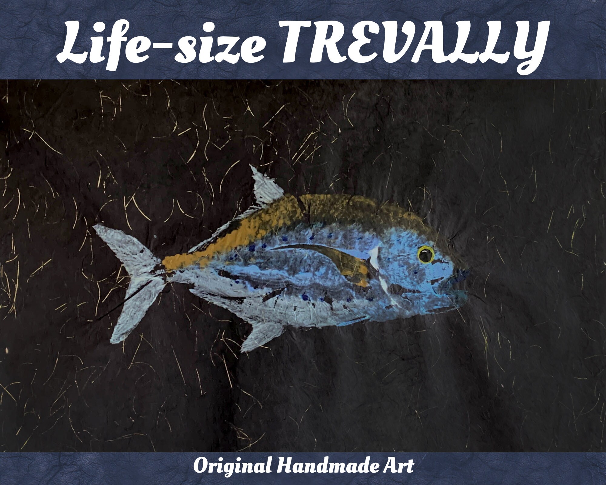 Life Size Fish Original Wall Art Gyotaku Fish Rubbing - Etsy