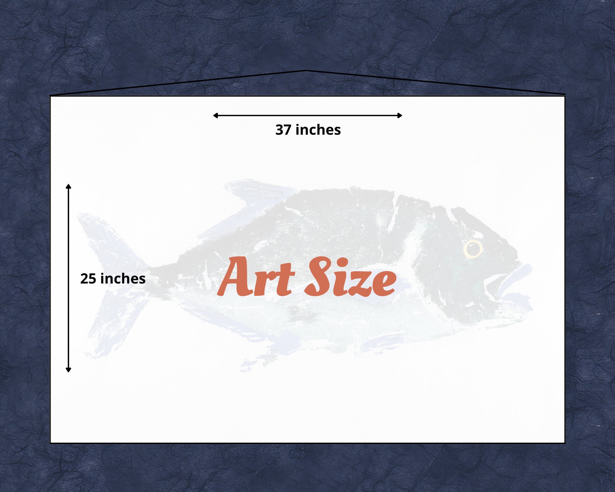 Life Size Fish Original Wall Art Gyotaku Fish Rubbing - Etsy